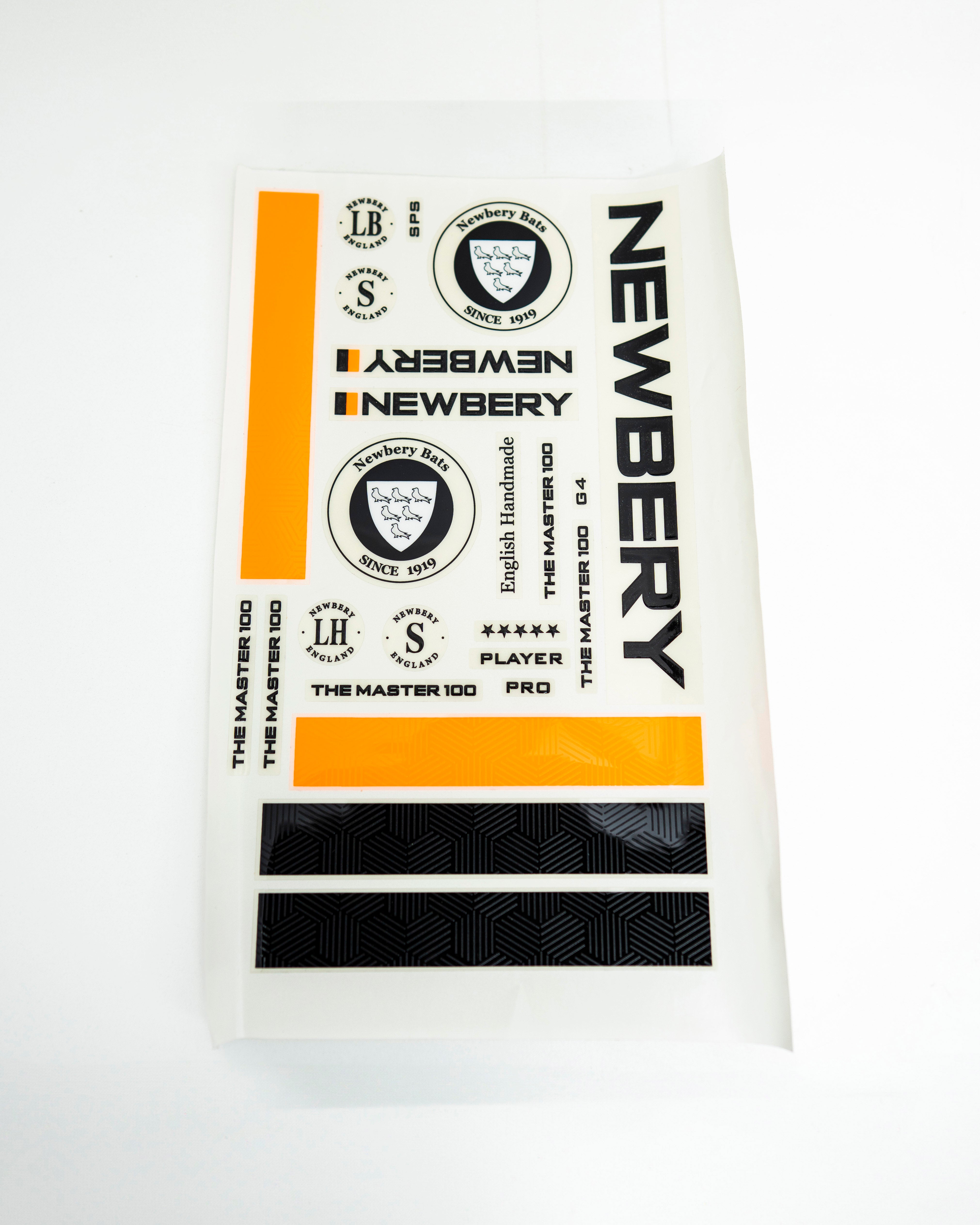 Newbery Bat Sticker Set - The Master 100 – Newbery Cricket South Africa